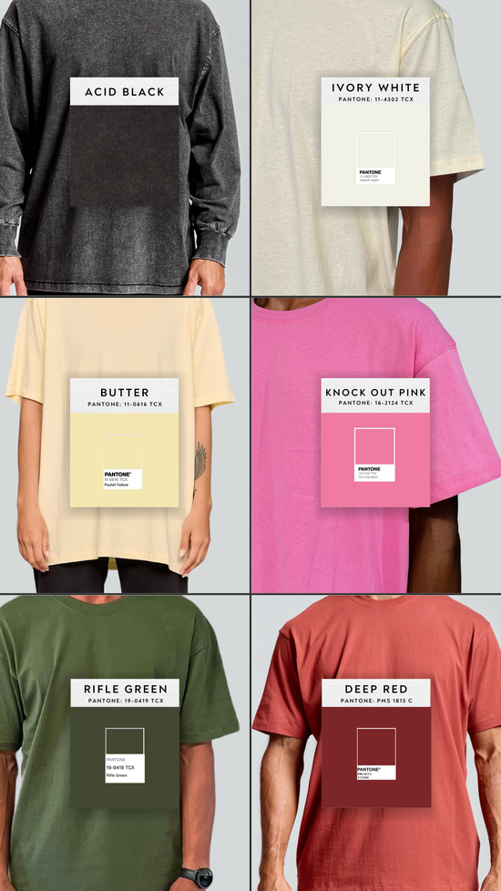 Colour Chart - Mindful Merch